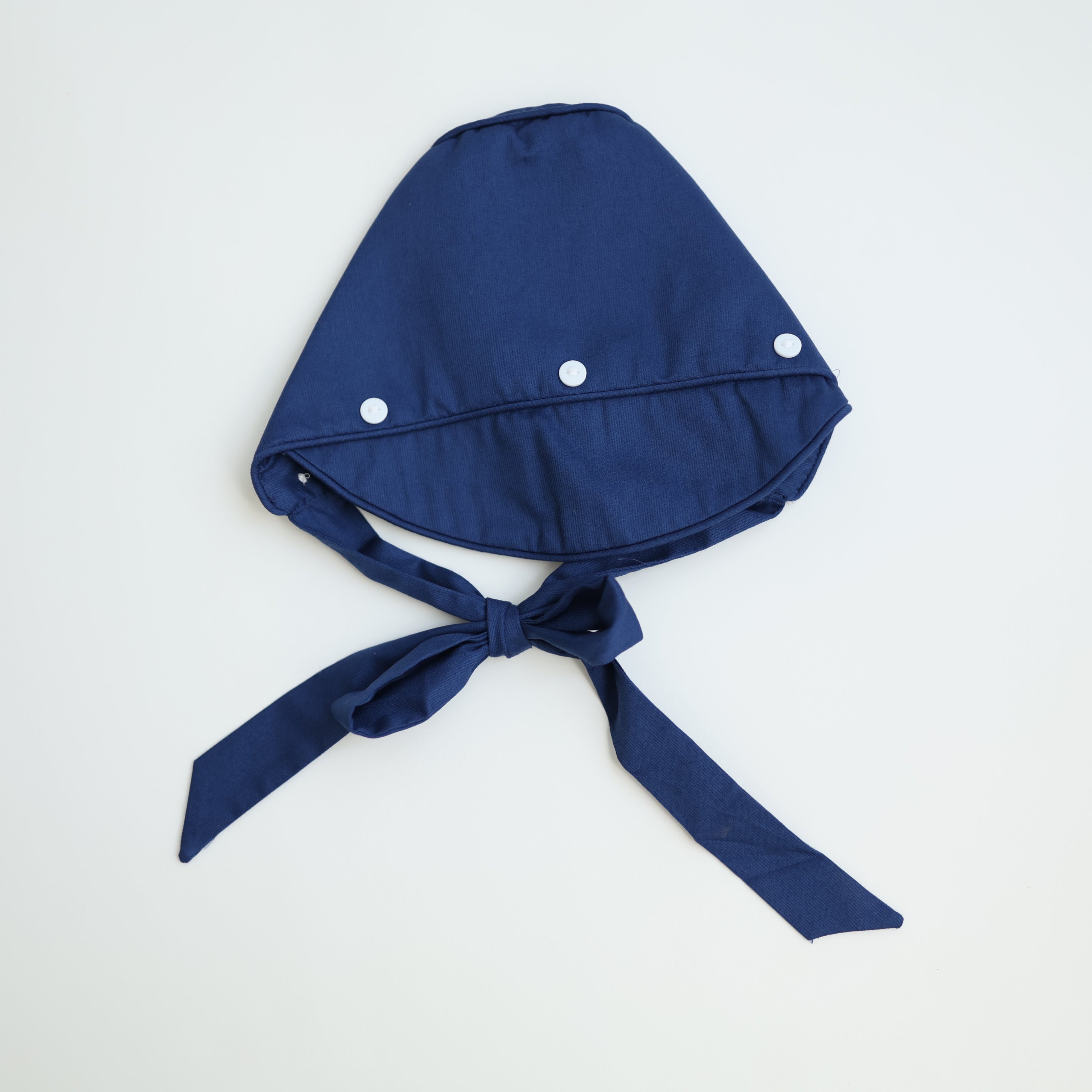 Navy Blue Bonnet – Sweet Peach Smocks, LLC.