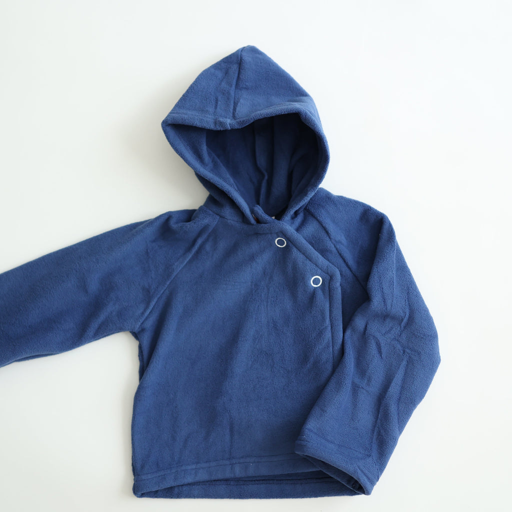 Navy Fleece Coat – Sweet Peach Smocks, LLC.